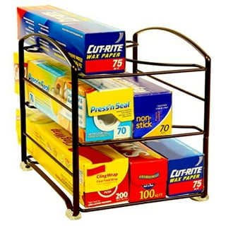 NEX Kitchen Wrap Organizer Rack 2 Pack White - Walmart.com