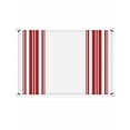 Dark Red and White Striped Sun Shade Sail 8'X10' Modern Minimalist ...