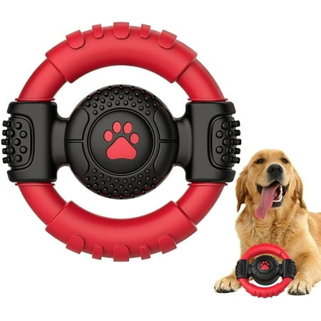 Ninon Rubber Steering Wheel Ultra Durable Dog Chew Toys for Aggressive ...