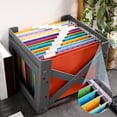 24 Pack Letter Size Hanging File Folders with 3-Pleat Design ...