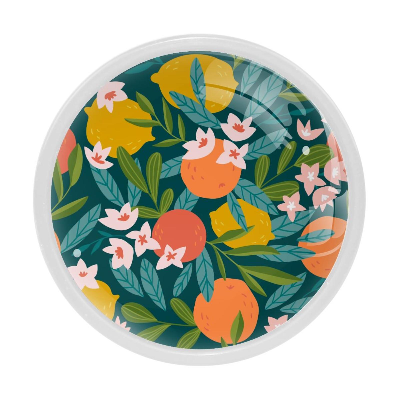 4 Pcs Tropical Summer Fruit Knobs for Kitchen Cabinet Cupboard Dresser ...