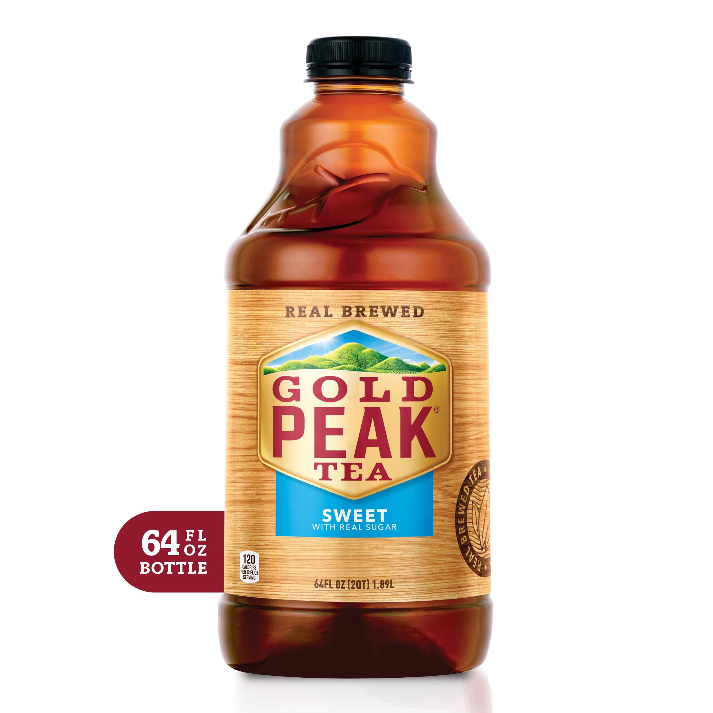 Gold Peak Sweetened Black Iced Tea Drink, 64 fl oz - Walmart.com