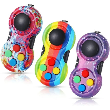 3 Pieces Rainbow Fidget Pad Toys Colorful Handheld Fidget Pad Rainbow ...