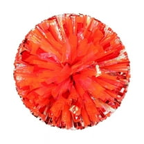 Chass√© Metallic Cheerleading Poms - Baton Handle, Red, for ...