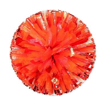 Chass√© Metallic Cheerleading Poms - Baton Handle, Red, for ...