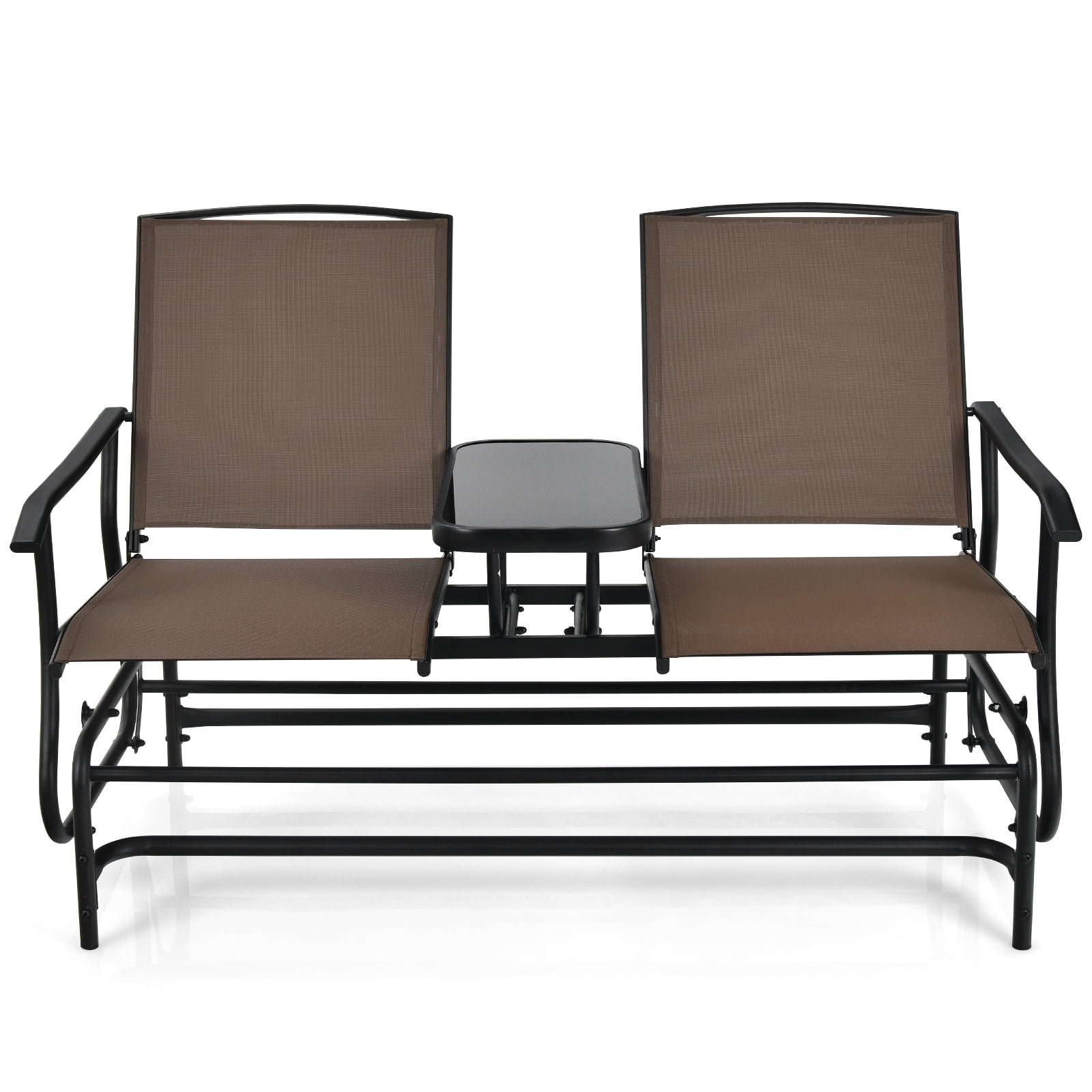 Click here for Patiojoy Brown Patio Loveseat Rocking 2 Person Out... prices