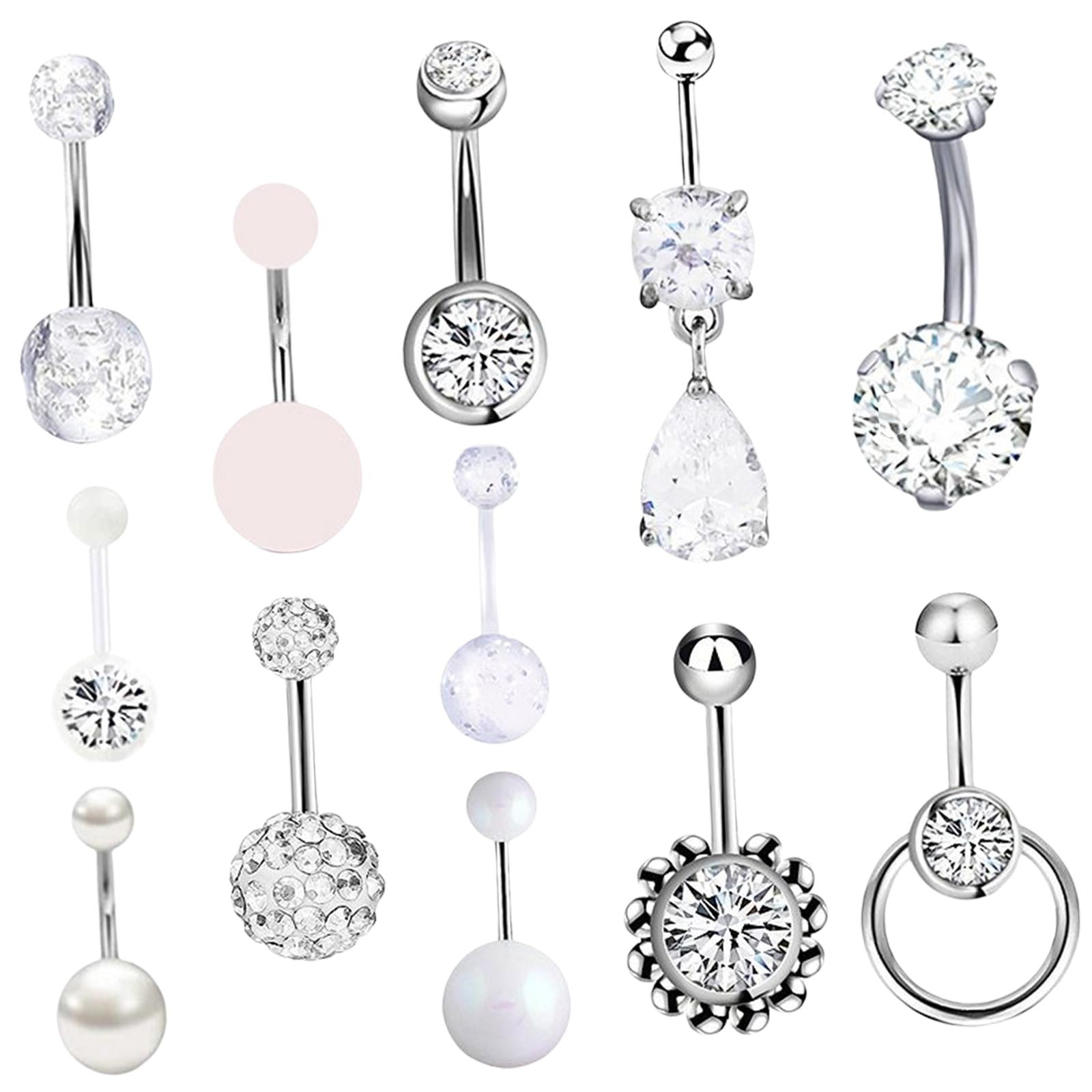 Click here for Siruishop 12pcs Fashion Belly Button Rings 316l St... prices