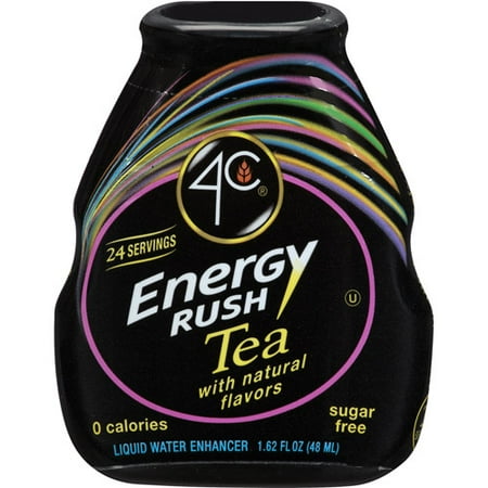 4C Energy Rush Tea Liquid Water Enhancer, 1.62 fl oz - Walmart.com