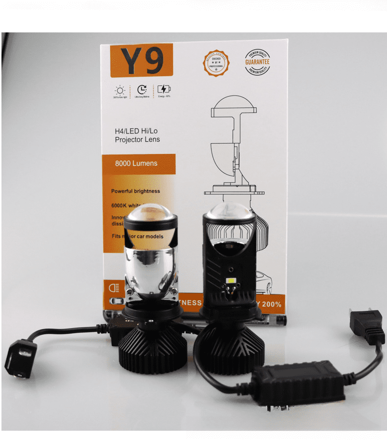 Faro LED H4 para coche dedicado con lente súper brillante de alta ...