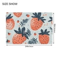 BZSMCE Plant Tile Leaves Strawberry Pattern Pattern 2-Piece Non-Slip ...
