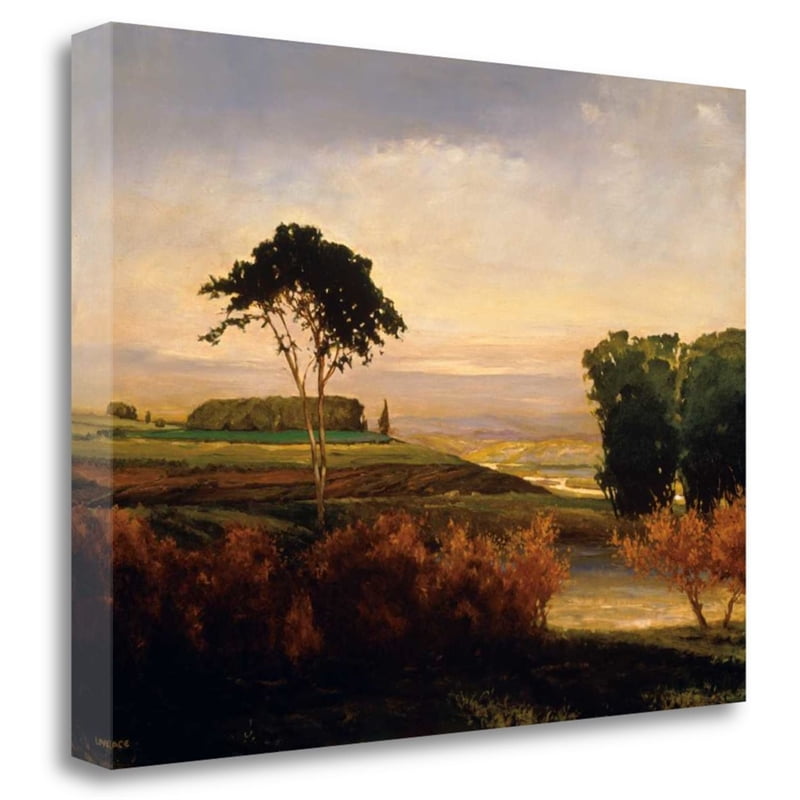 24" x 18" Distant Valley by Kent Lovelace - Print on Canvas Fabric ...