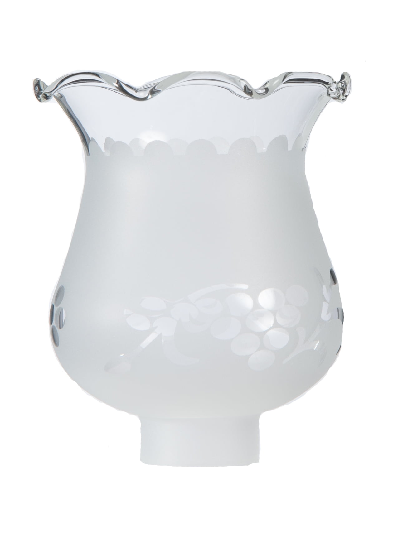 B&P Lamp 1 5/8 Inch Fitter Colonial Style Frosted and Etched Design ...