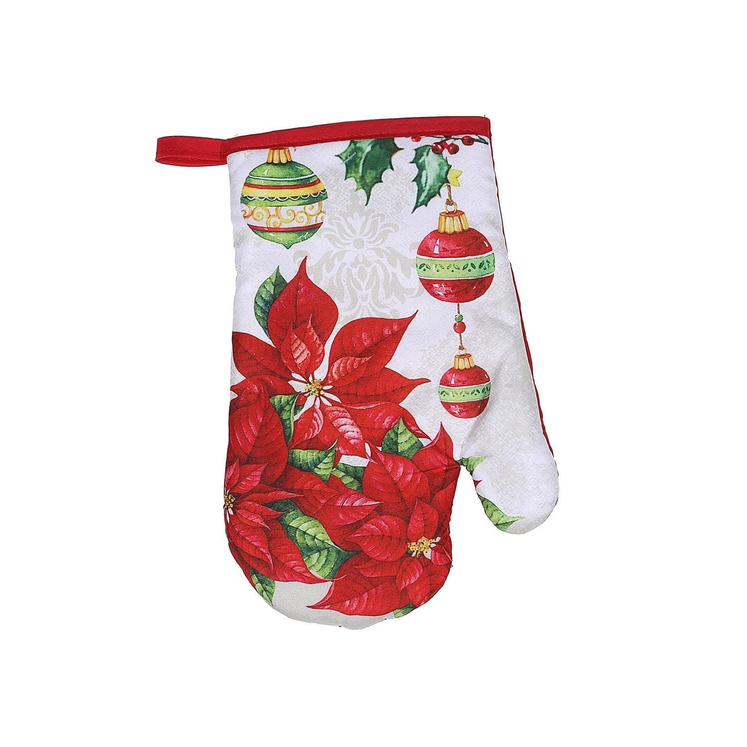 Click here for Ih Casadécor Oven Mitt (Ornaments Poinsettia) - Se... prices