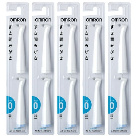 Omron Sonic Electric Toothbrush Replacement Brush Gap Brush Brush SB-090 5 Pack (2 Sets of 10 ...