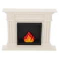 Dollhouse Fireplace: Mini Mantel Decor - Realistic Fake Fire Mantel ...
