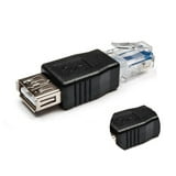Ethernet to USB Adapter USB Female To RJ45 Male Ethernet Connectors ...