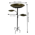 Antique Copper Wrought Garden Bird Bath and Feeder with Detachable Bowl ...