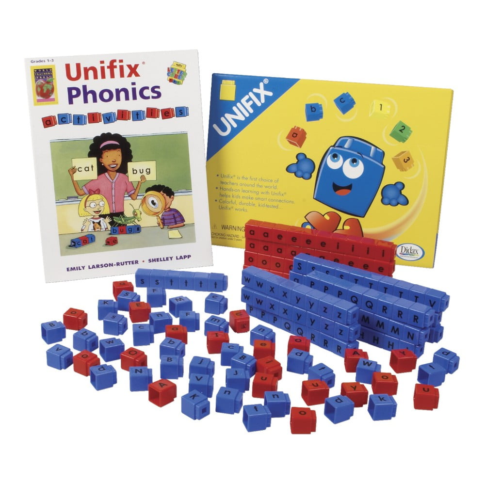 Unifix 068766 Letter Cubes Word Building Center - Set - 60 Vowels And ...