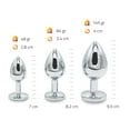 Heart Steel Anus Plug Set Jewellery Design Anus Sex Toys Womens Men