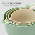 Cook with Color Mixing Bowls - 4 Piece Nesting Plastic Mixing Bowl Set ...