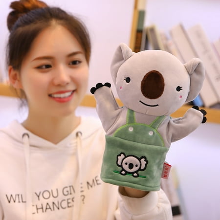 SHTKUYING Cute koala hand puppet animal gloves show doll baby comfort doll children storytelling ...