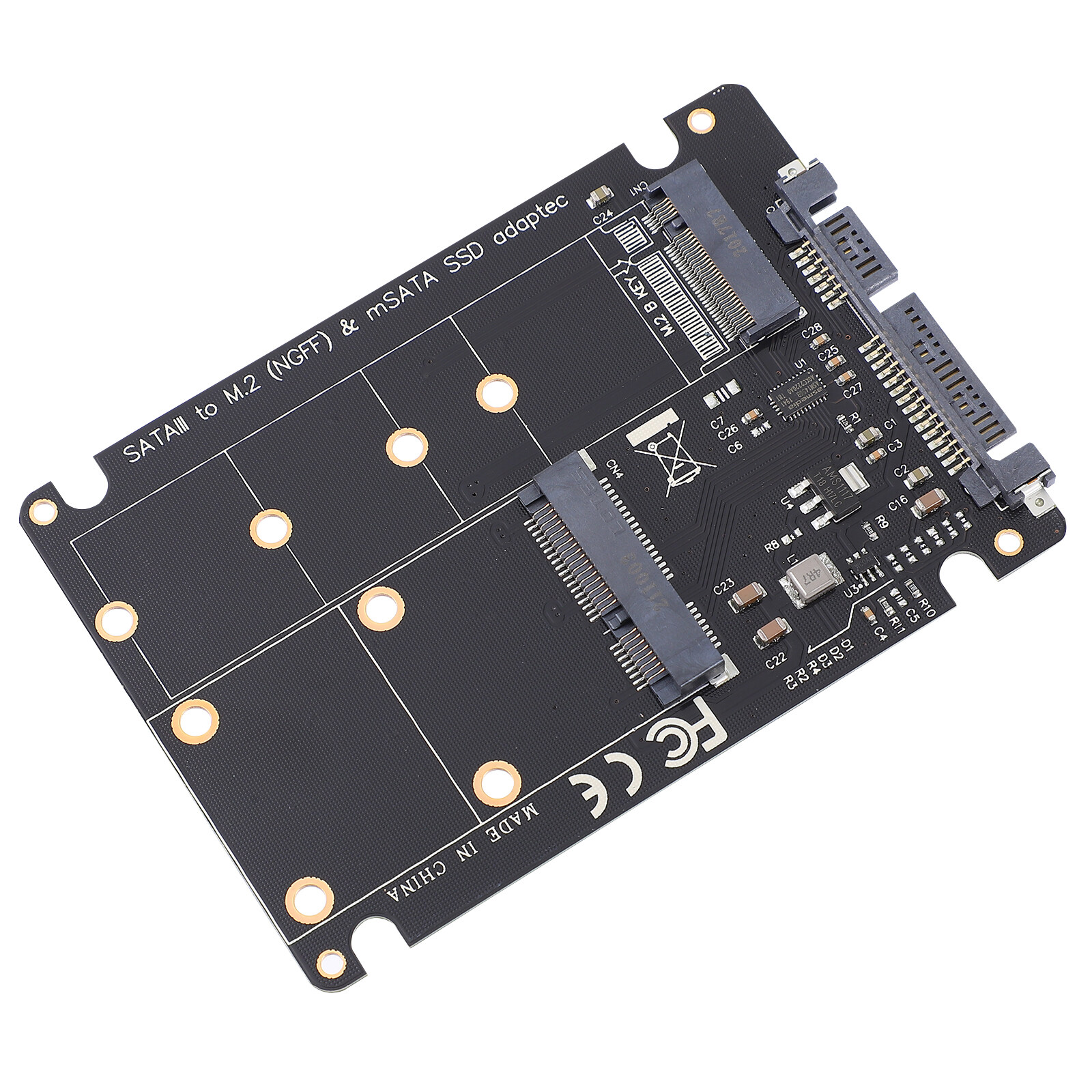 M.2 B-Key to SATA III Adapter mSATA to SATA III Adapter Supply for ...