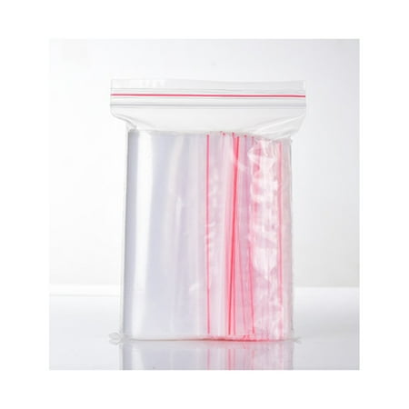 EXPLOSIVE Two packs of 100 6x4cm clear plastic zip pouches | Walmart Canada