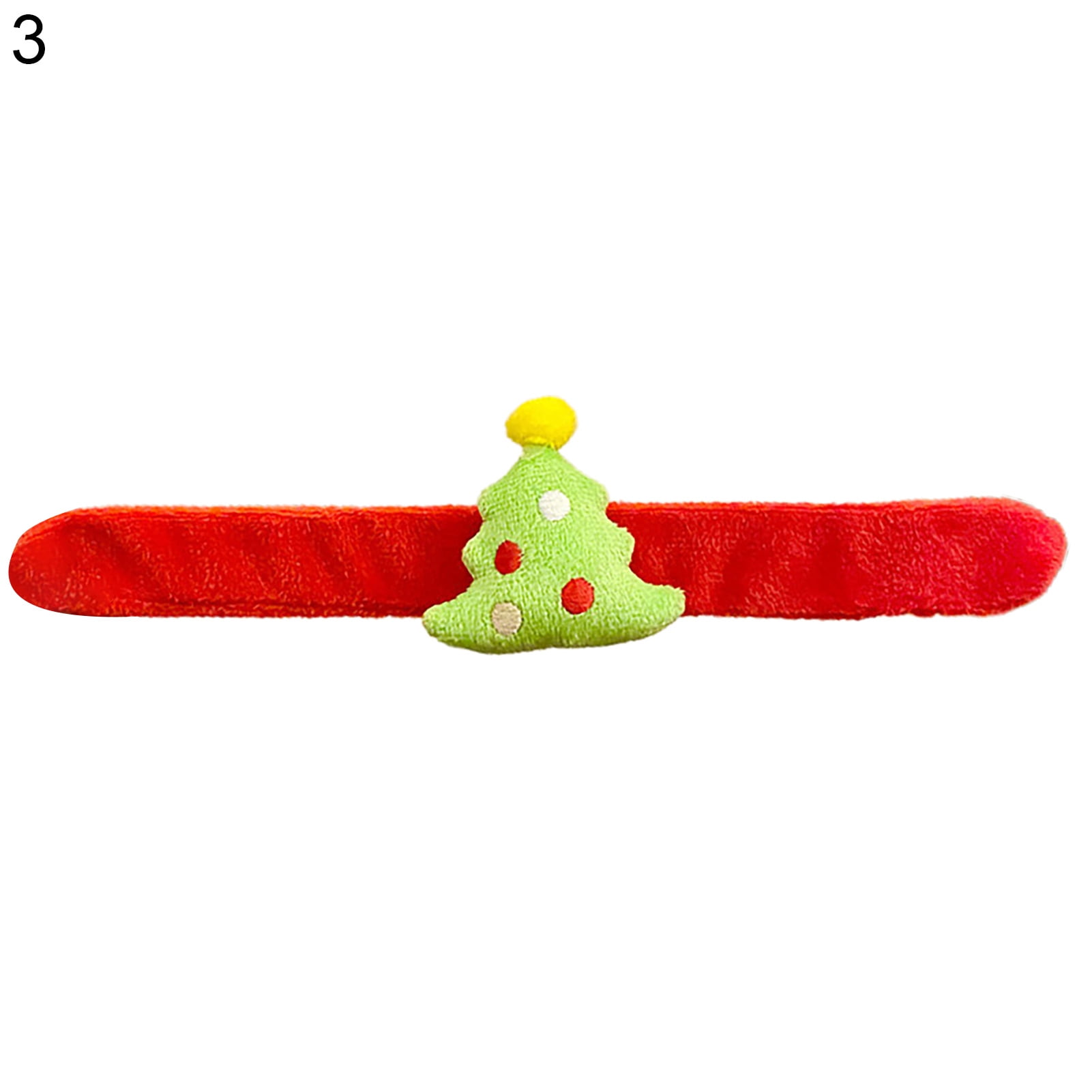 Slap Bracelet Xmas Theme Interesting Flexible Christmas Style Clap ...