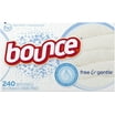 Bounce Free and Gentle Dryer Sheets, 240 Count, Hypoallergenic ...