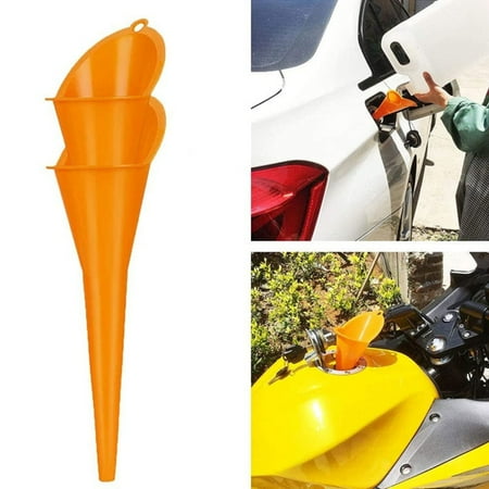 HEIBIN Car Long Stem Funnel Gasoline Oil Fuel Filling Tools Anti-splash ...