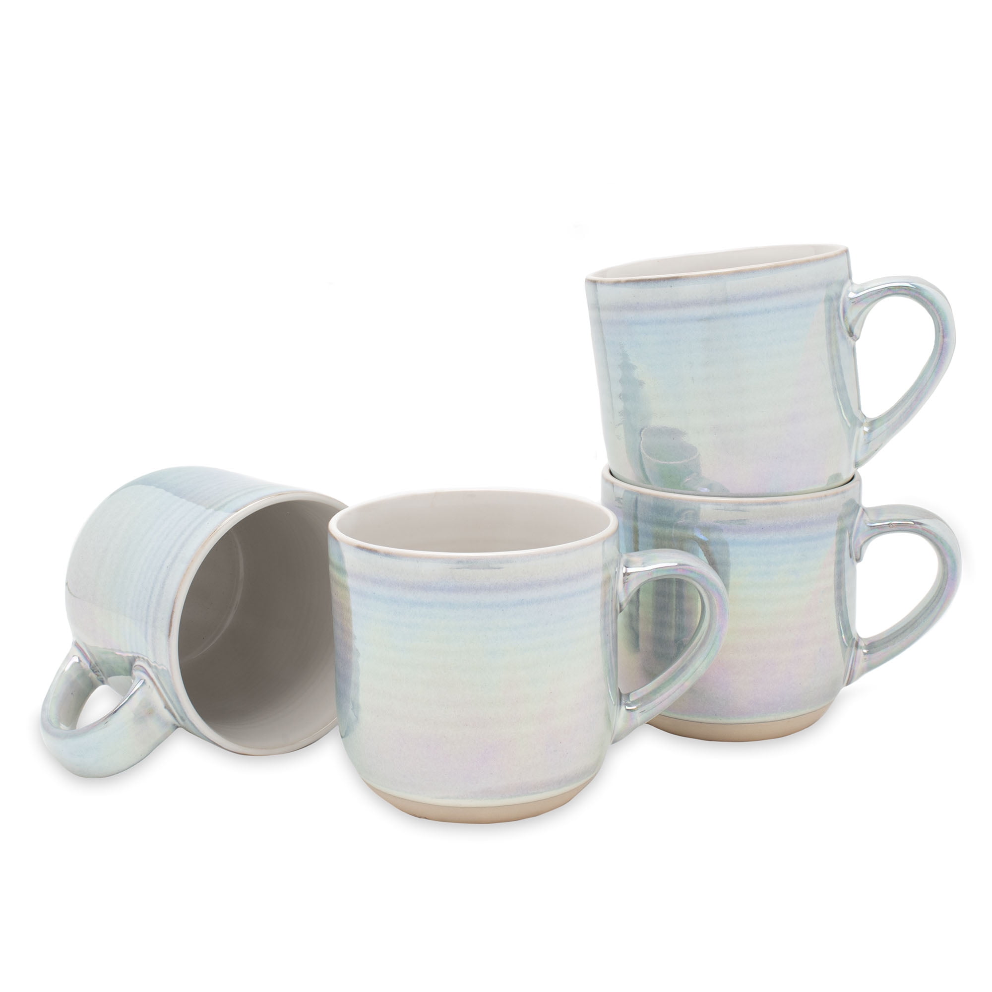 Elanze Designs White Glossy Iridescent Rainbow Reactive Glaze 17 ounce ...