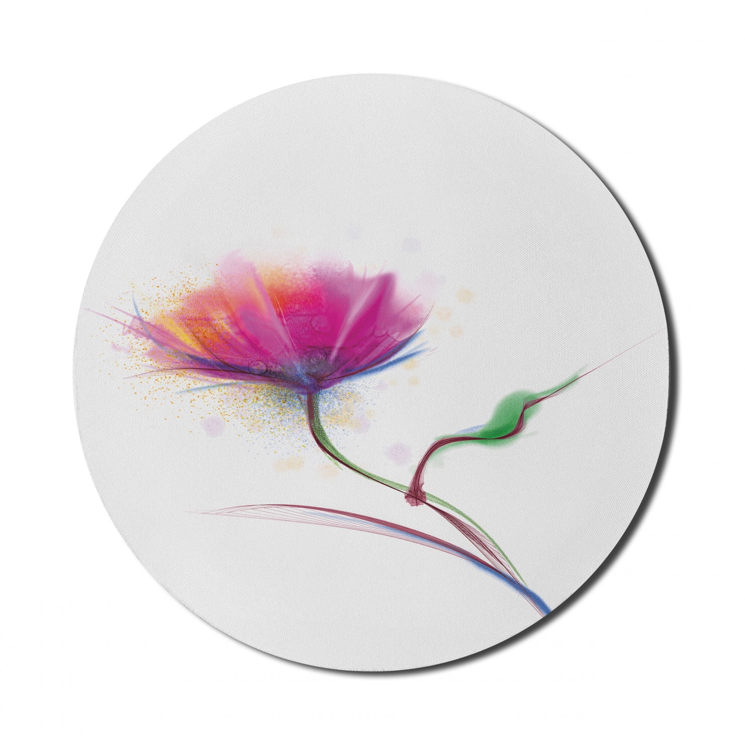 Flower Mouse Pad for Computers, Simplistic Poppy Design Purity and ...