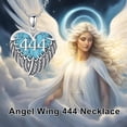 Angel Number Necklace for Women S925 Sterling Silver 111 222 333 444 ...
