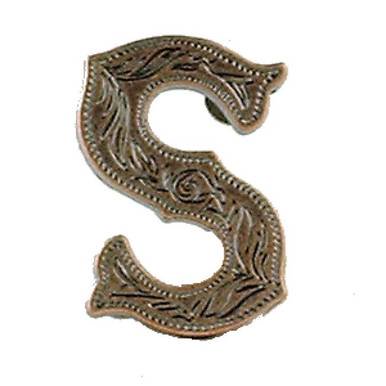 Concho Alphabet Letter S Antique Copper Plated 3/4" Tall - Walmart.com ...