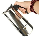 Stainless Steel Coffee Maker, 6 Cup, Easy and Convenient Metal Brew Pot ...