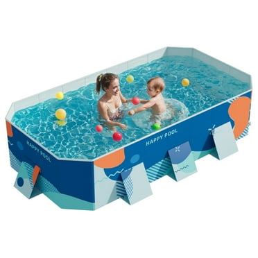 YYW 101 in Foldable Swimming Pool for 1-6 People, Non-Inflatable Above ...