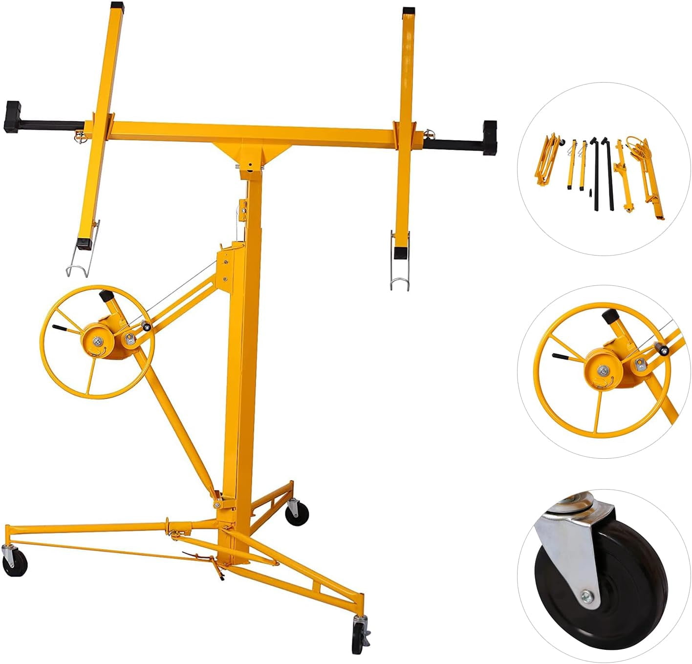 11FT Drywall Panel Lifter Hoist Panel Hoist Jack Lifter,Steel Material ...