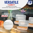 MT Products Plastic Hot Dog Container with Lid 6.5" x 2.75" x 2.6 ...
