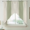 Abstract Gray Green Color Block Swag Curtain Valance for Window 2 ...