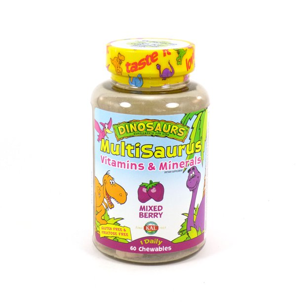 KAL Kids MultiSaurus Vitamins & Minerals | Mixed Berry Flavor ...