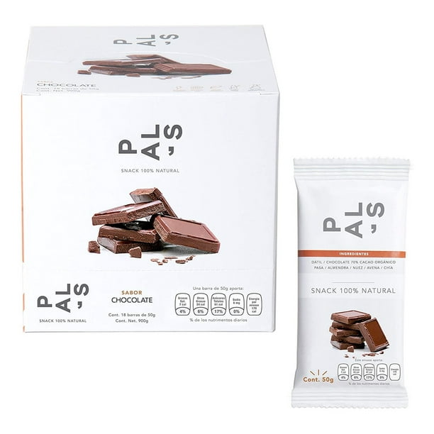 PAL'S Snacks barra de energía 100% natural y proteína, Vegana, sabor ...