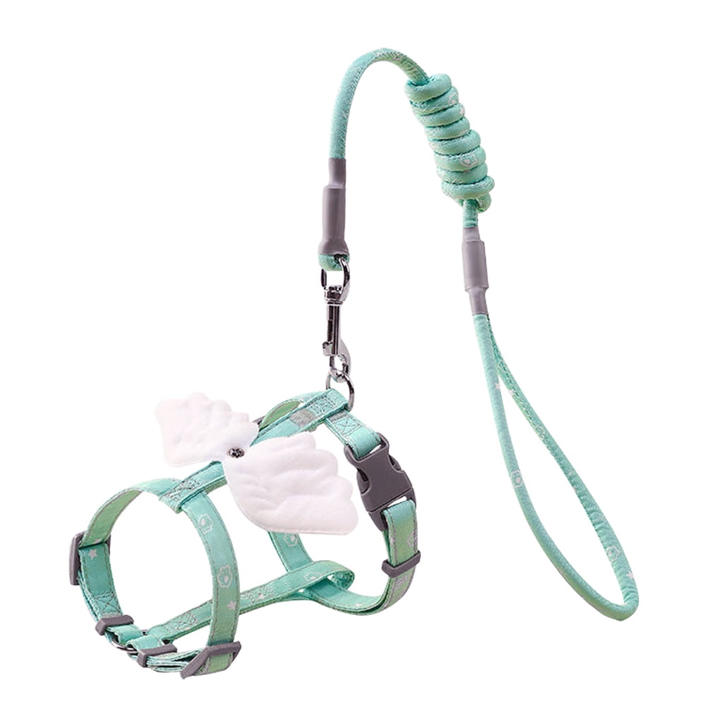 RONSHIN Pet Chest Strap With Angel Wings Escape-proof Cat Harness Leash ...