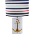 Sea Nautical Coastal Golden Ship Anchor Ceramic Table Lamp Navy Sailor ...