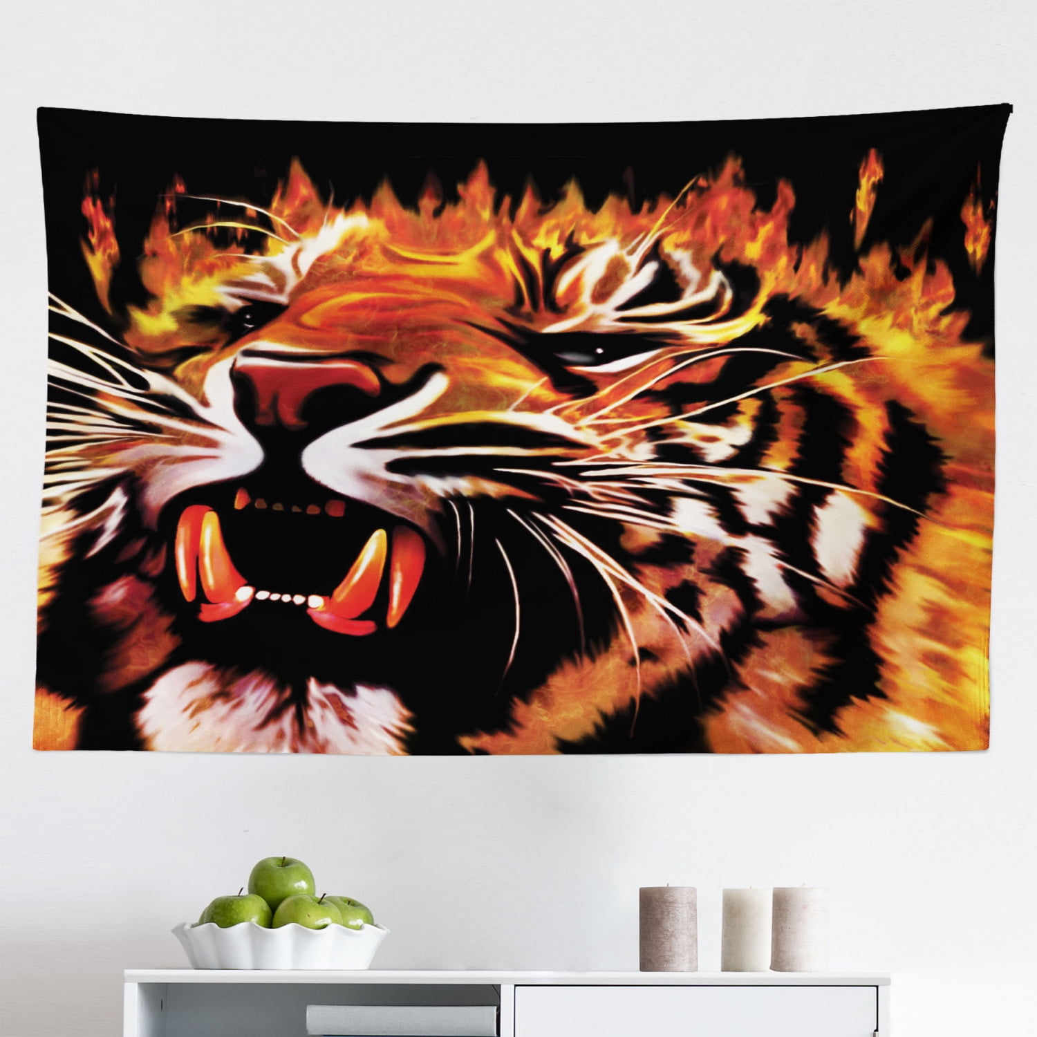 Circus Tapestry, Vintage Clown and The Wand Doing a Trick Doodle Style ...