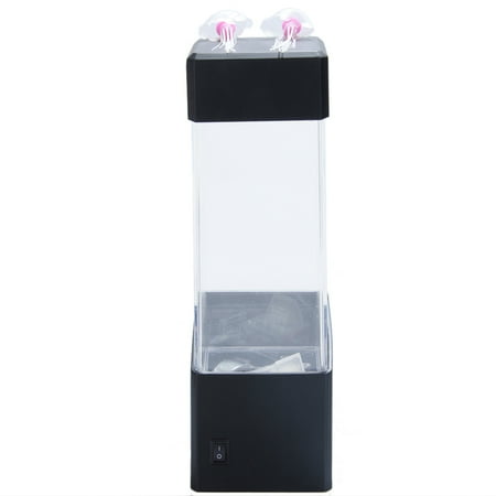 LED Mini Fish Tank Water Light Box Water Ball Aquarium Jellyfish Lamp ...