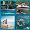 Lifebuoy Set Life Preserver Ring and Water Floating Lifesaving Rope ...