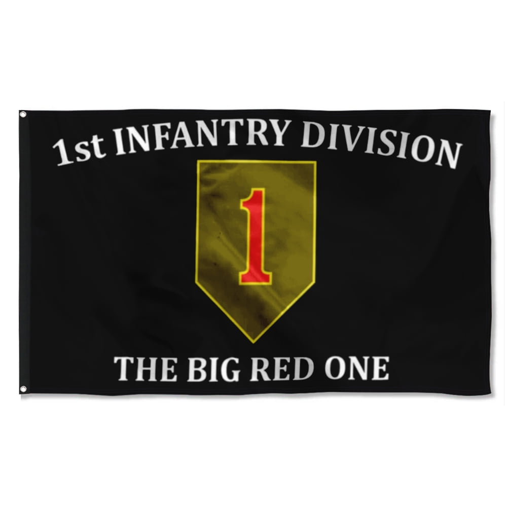 1st Infantry Division Flag 3x5Feet Military Banner with 2 Brass ...