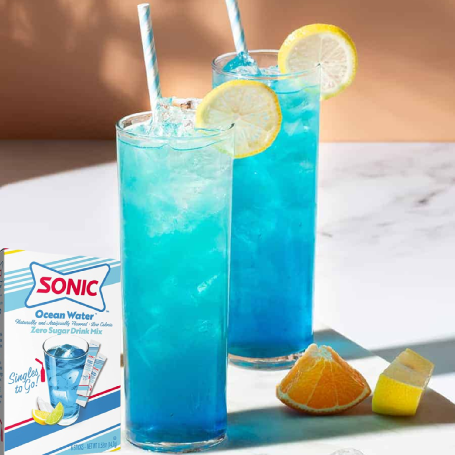 Buy Sonic Ocean Water Singles to Go Powdered Drink Mix, Sugar-free ...