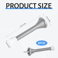 6PCS Wall Mounted Chrome Spring Door Stops, Metal Door Stoppers with ...