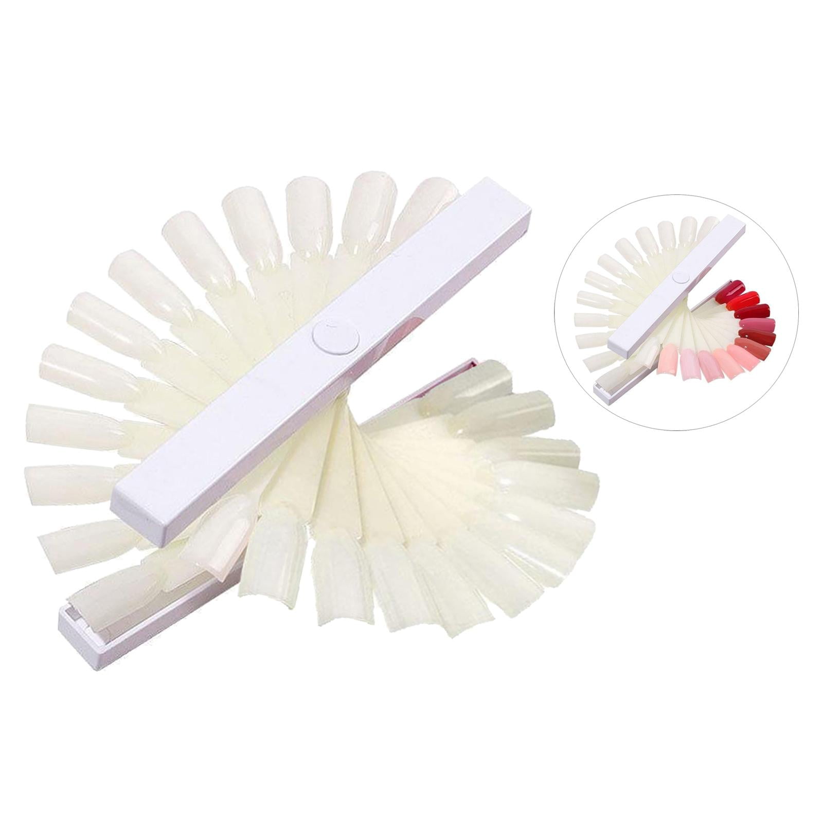 Nail Sticks Fan-Shaped Nail Colour Display Board, Nail Display Tools ...